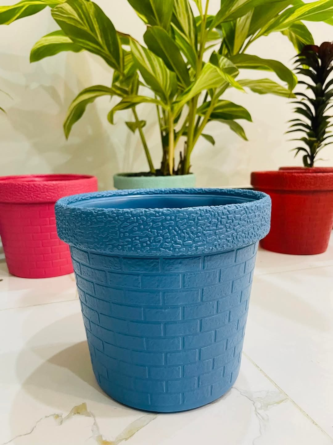 8 Inch Fiber Plant Pot – For Indoor & Outdoor Gardening – Moji Mall