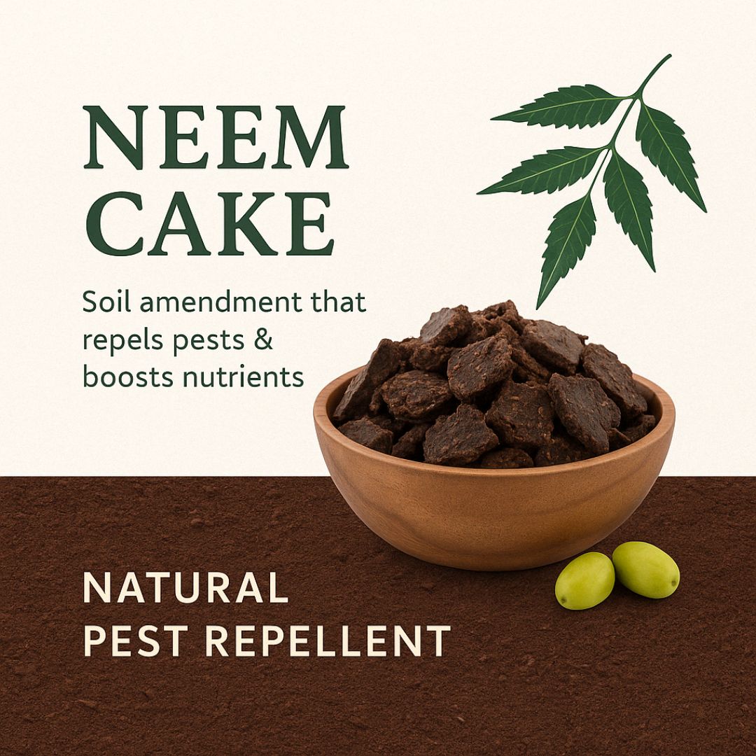 Neem Cake Fertilizer – Soil Booster & Pest Repellent – Moji Mall